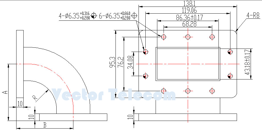 Vector Telecom - VT26WEBAXBPM - WR340 E-bend - a global supplier of ...